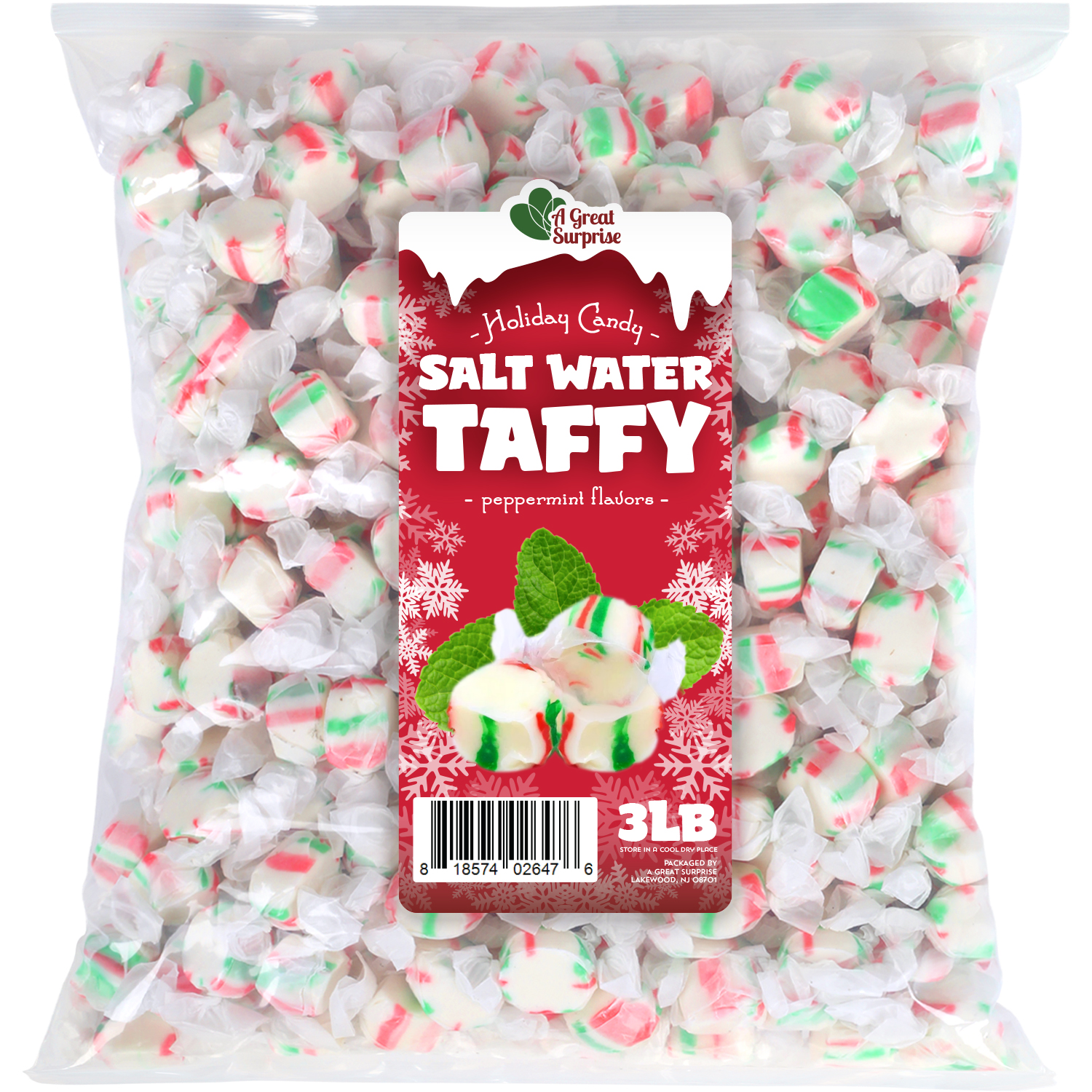 Cut Rock Hard Christmas Candy 1 pound - Walmart.com