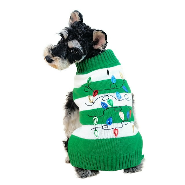 Christmas Pet Sweater Dog Sweaters Cold Weather Outfit for Small Medium ...