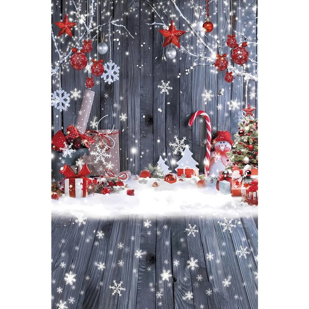 Christmas Photography Background Snowflakes Red Party Decoration Kids ...