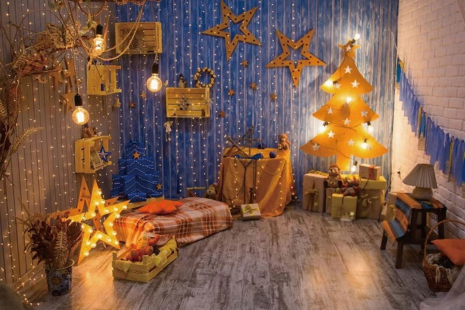 Christmas Photozone Bookshelf Light Pillows Bedroom Decor Photography ...