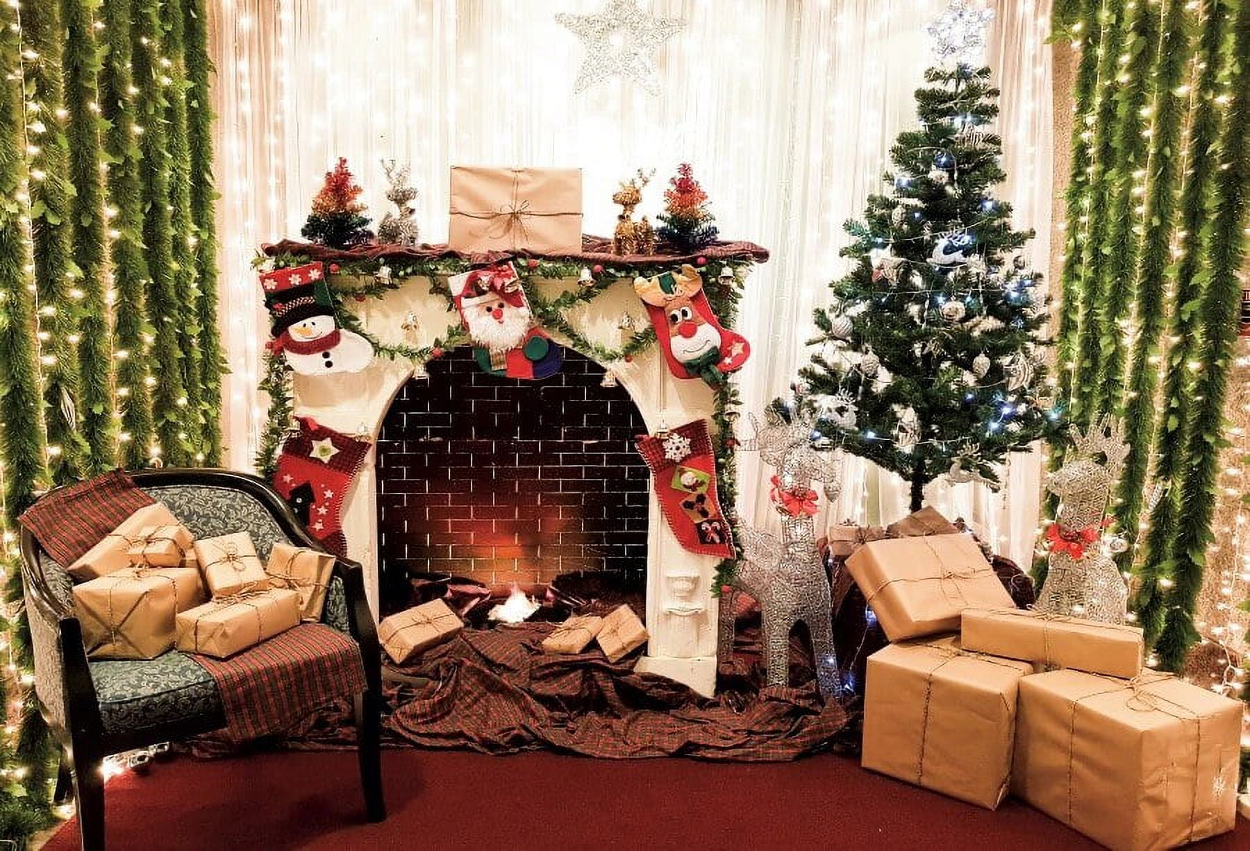 Christmas Photozone Bookshelf Light Pillows Bedroom Decor Photography ...