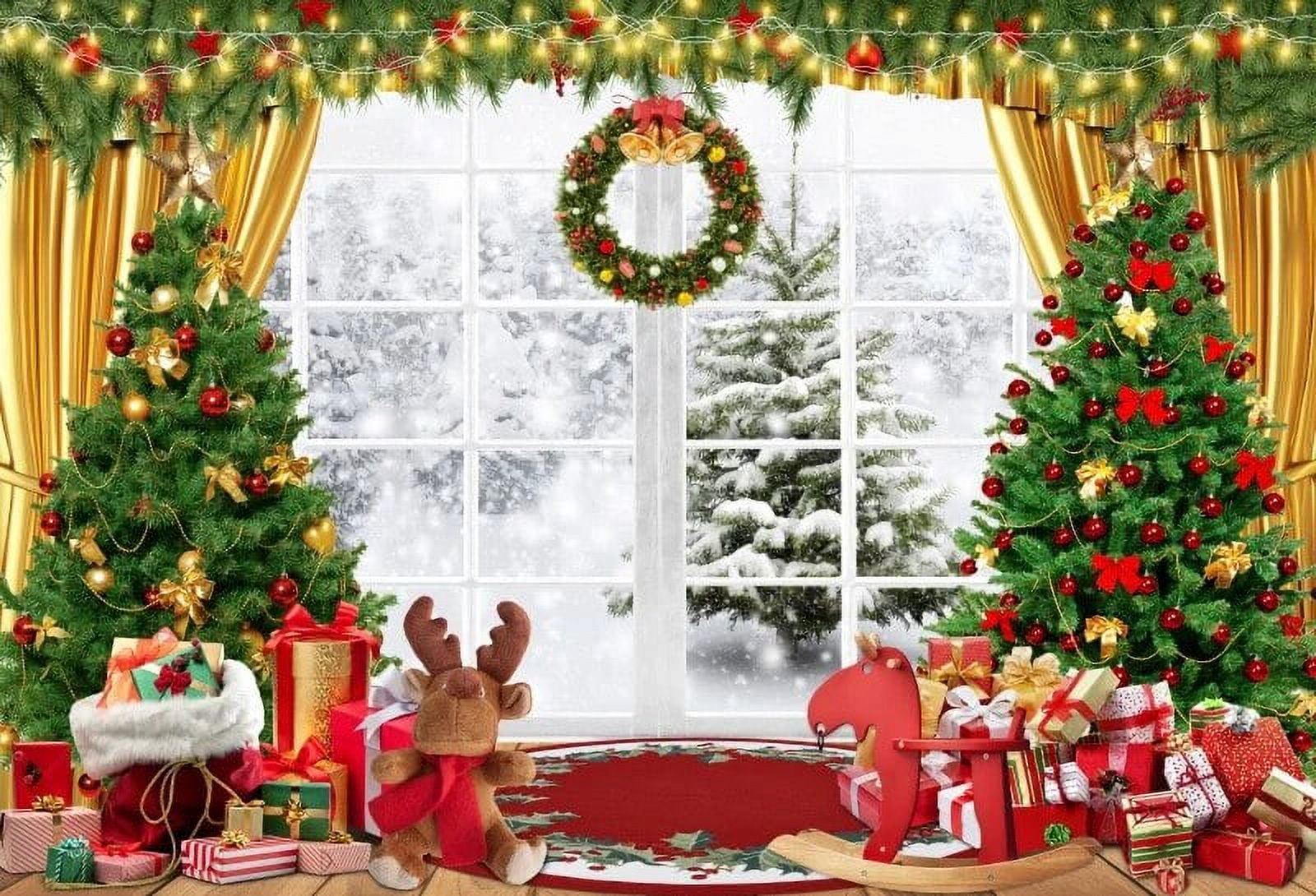 Christmas Photozone Bookshelf Light Pillows Bedroom Decor Photography ...