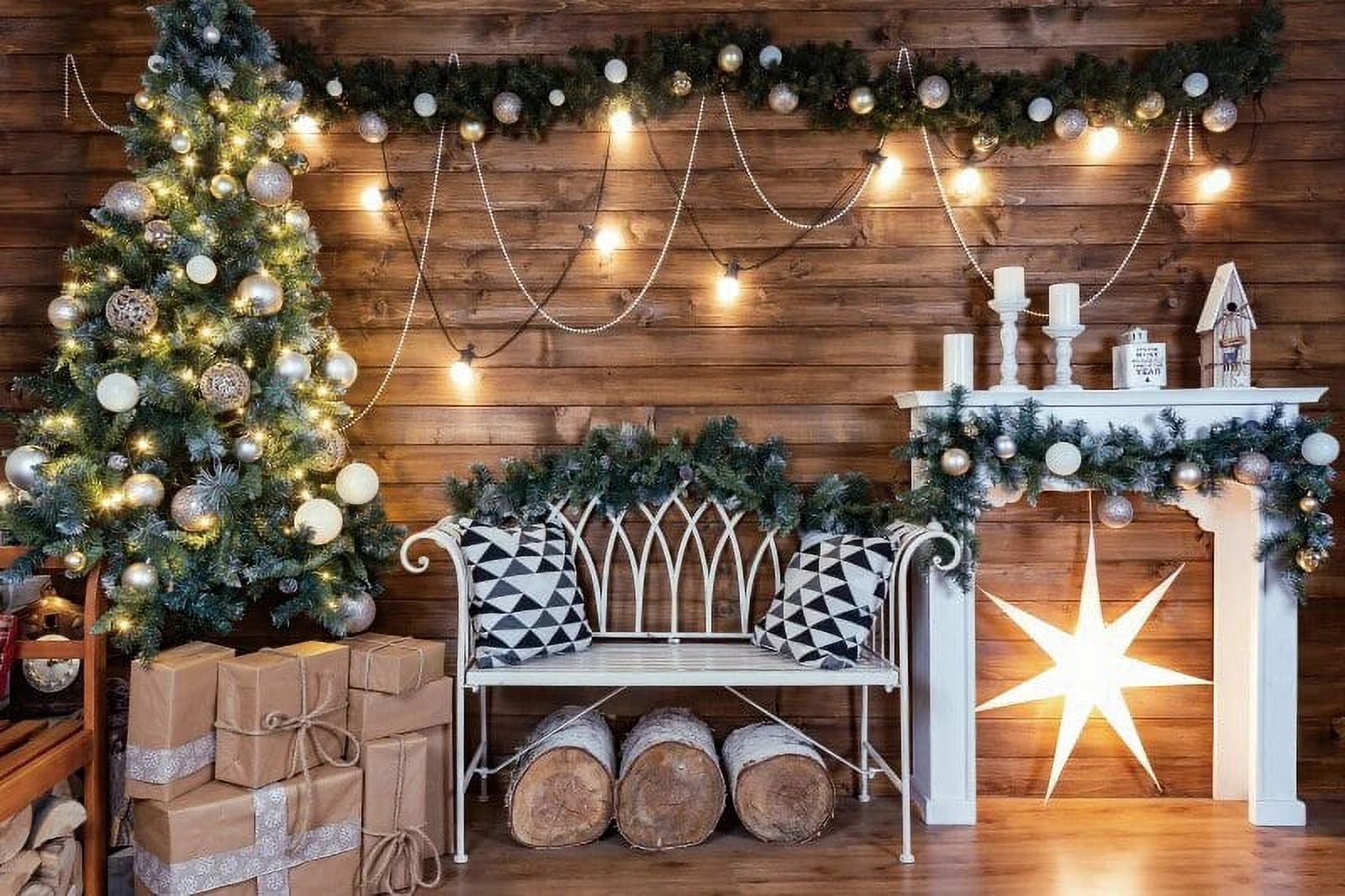 Christmas Photozone Bookshelf Light Pillows Bedroom Decor Photography ...