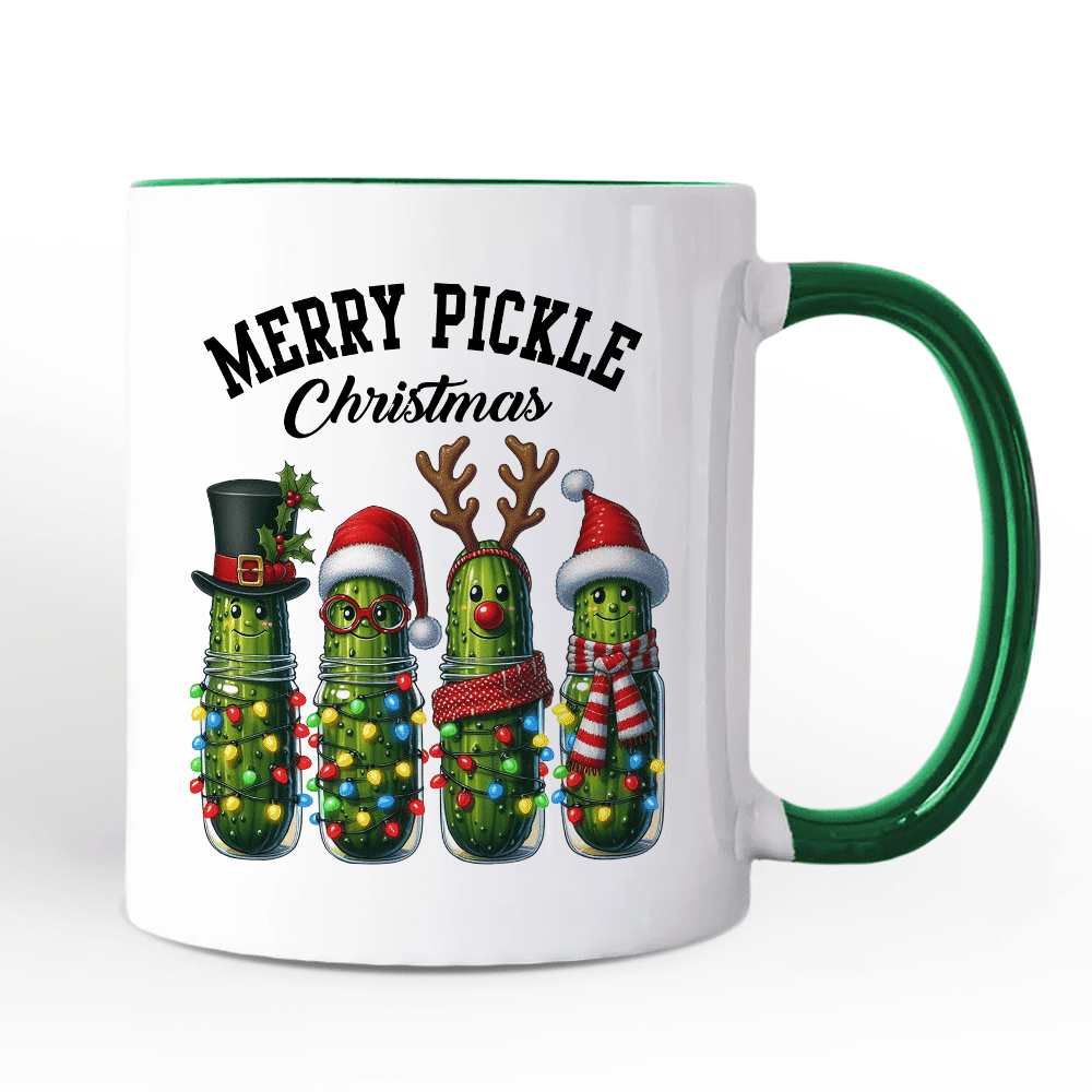 Christmas Pickles Mug, Festive Holiday Cucumber Holiday Gift with ...
