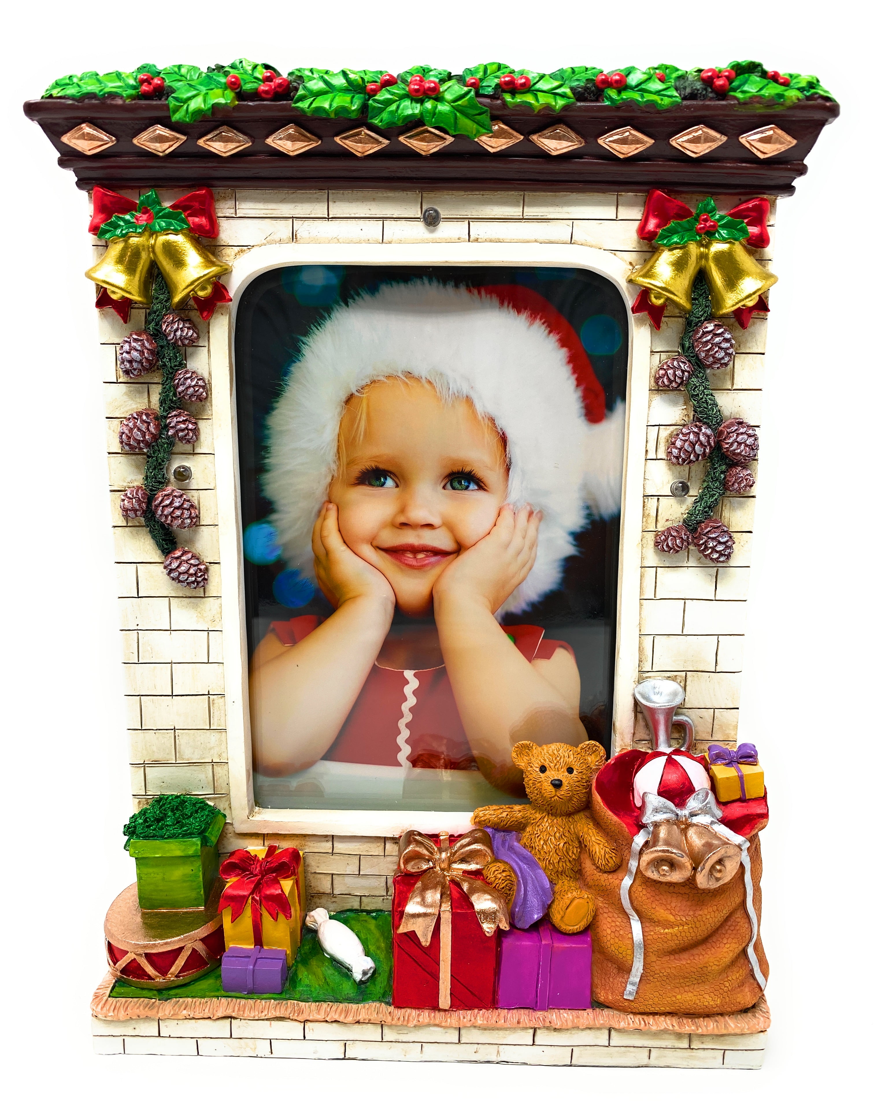 Christmas Picture Frame 5x7 Photo Frames Light Up Pictures Xmas Holiday ...