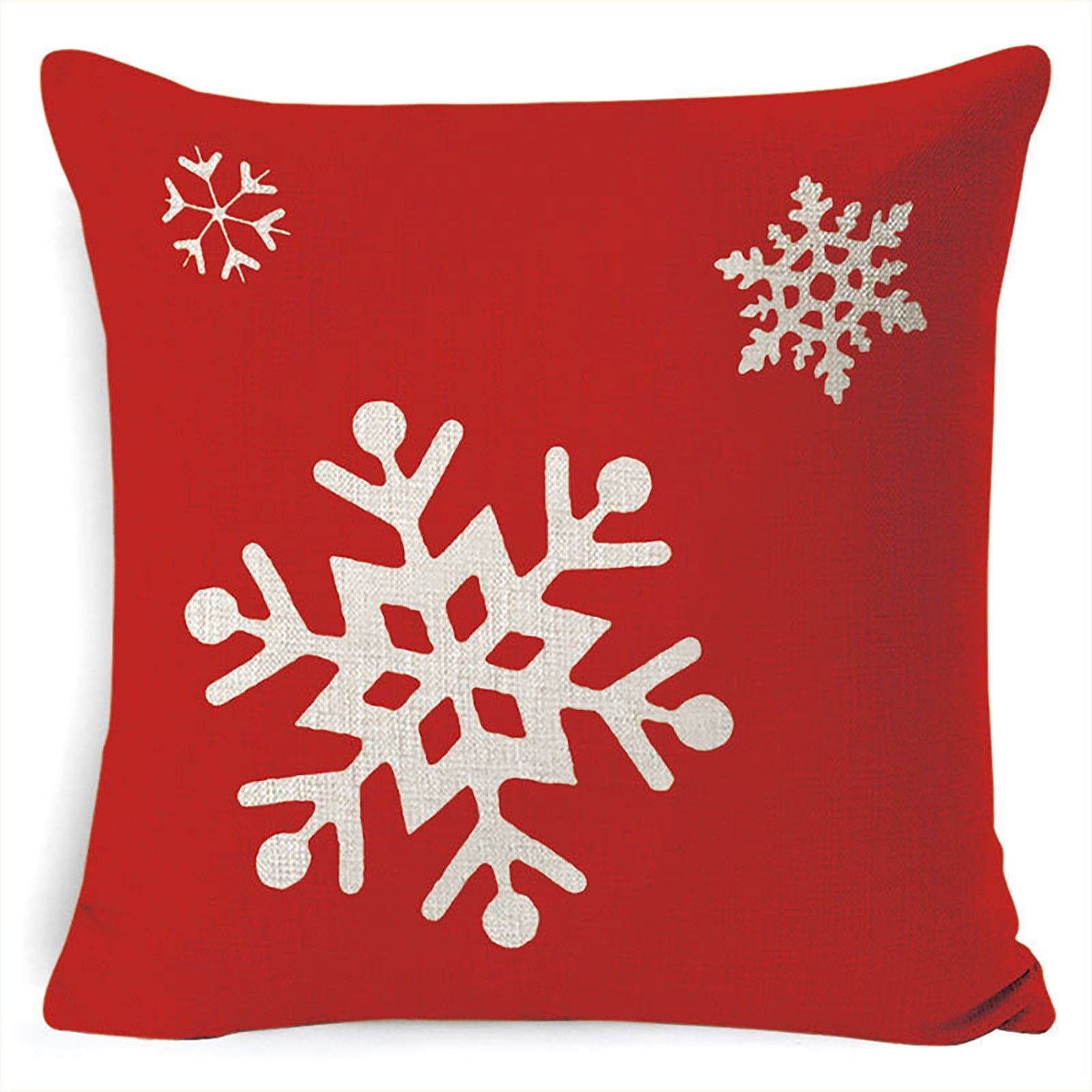 Christmas Pillow Cover Linen Hand-Painted Elk Design Home Sofa Cushion Cover, 4Th Emotion ...