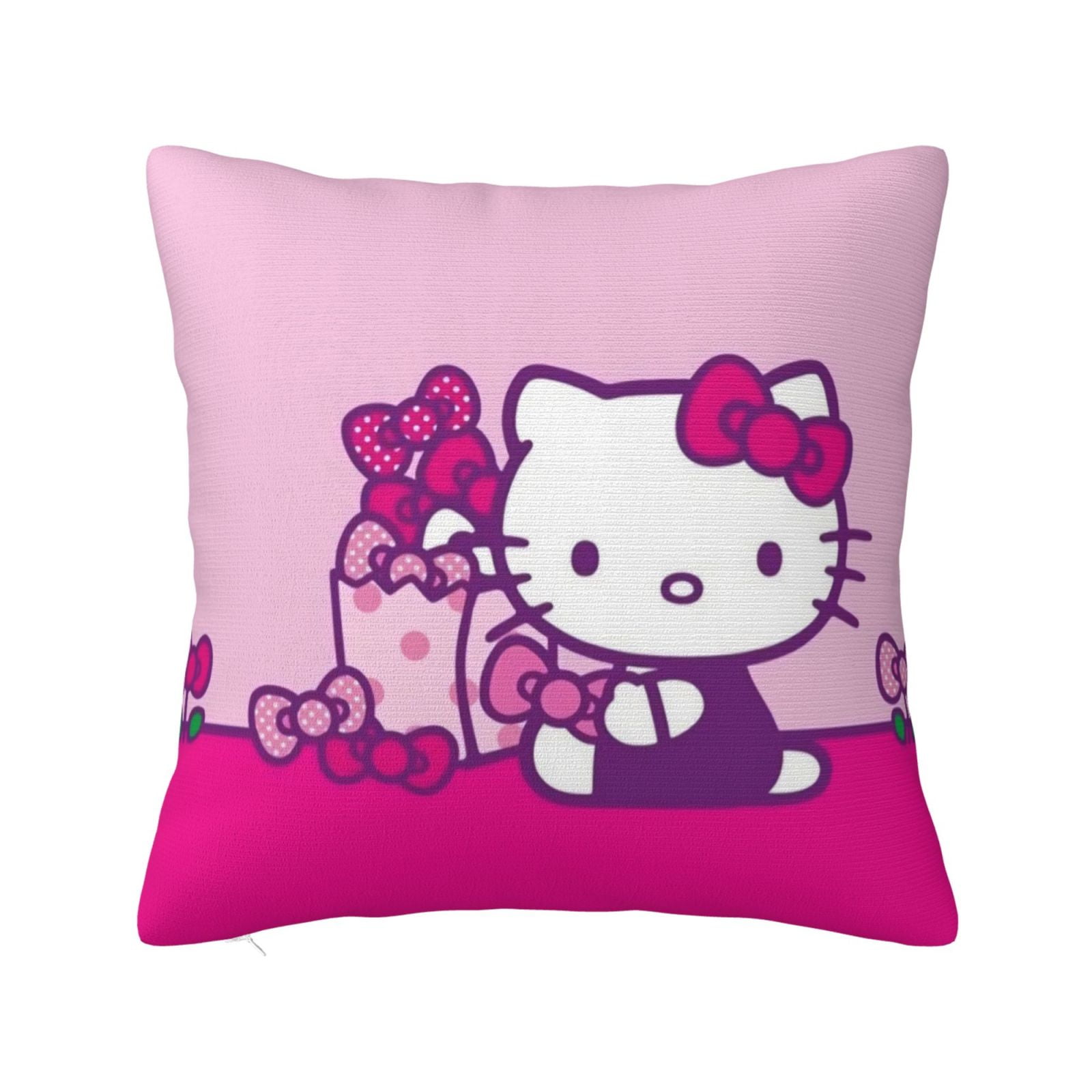 Christmas Pillow Covers 16x16 inch,Hello Kitty Throw Pillow Cases Soft ...