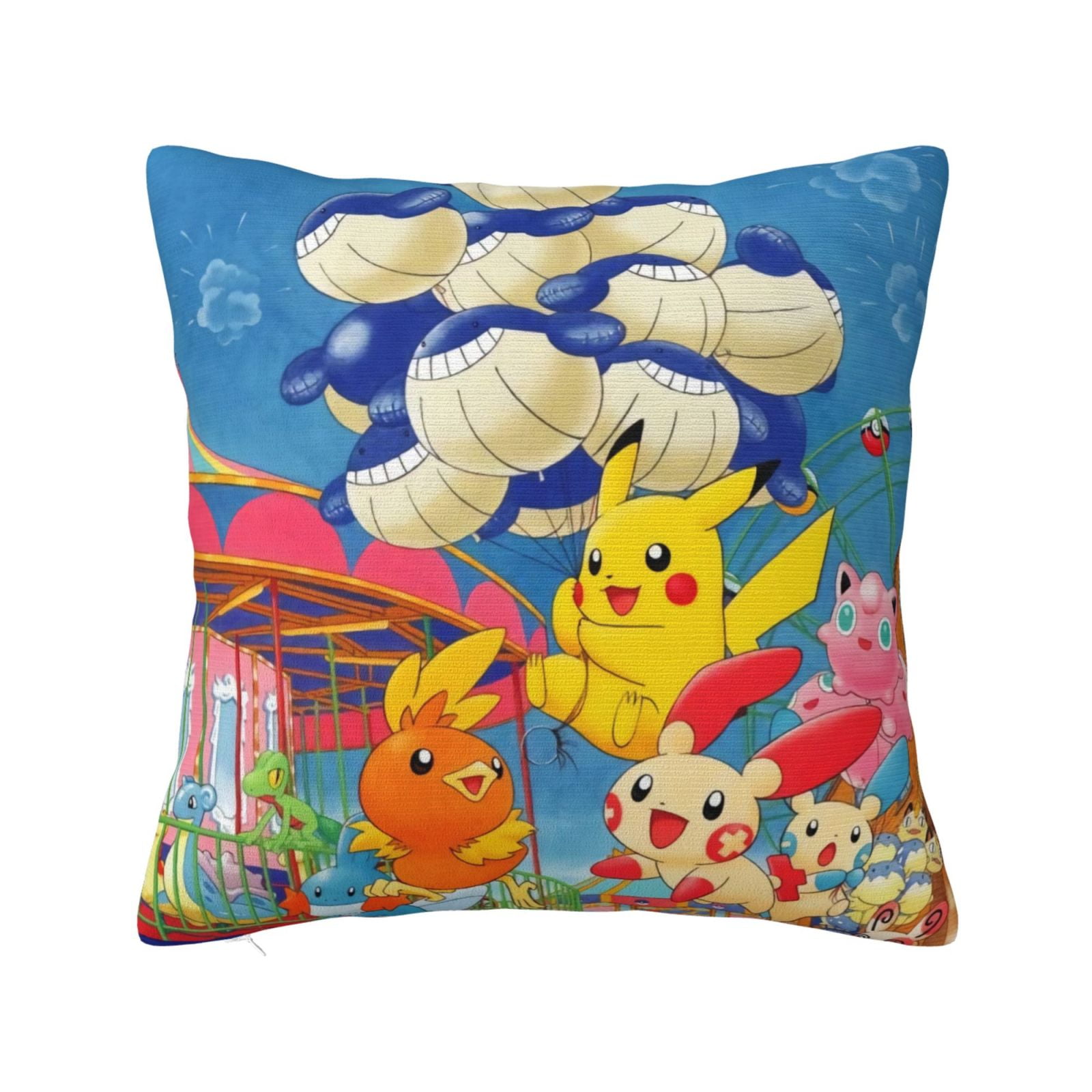 Christmas Pillow Covers 16x16 inch,Pokémon-Pikachu Throw Pillow Cases ...