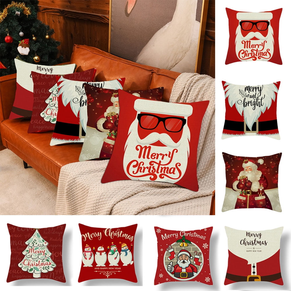 Christmas Pillow Covers 18x18, Decorative Pillows for Couch, Living ...