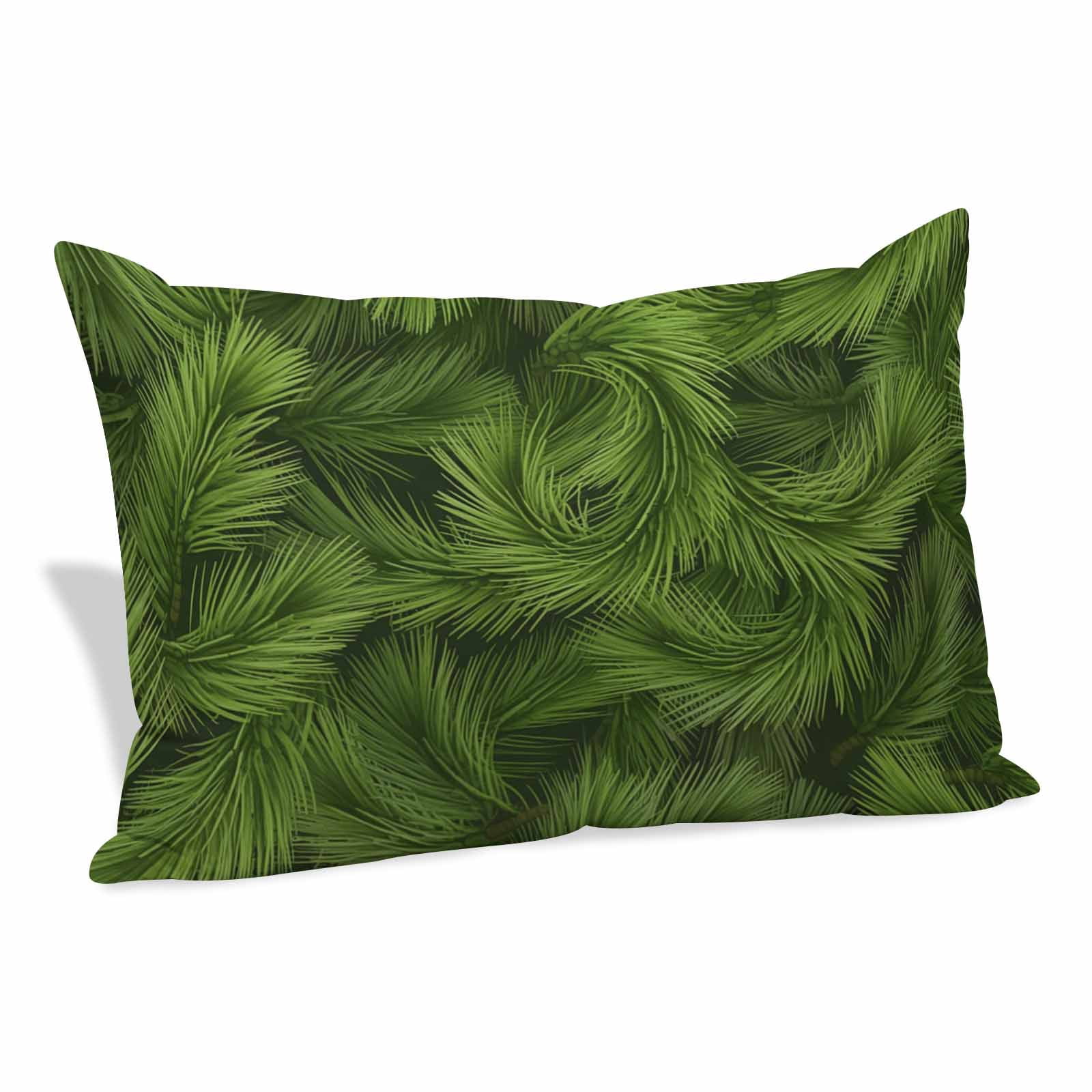 Christmas Pillow Covers, Linen Long Throw Pillow Case, Winter Xmas ...