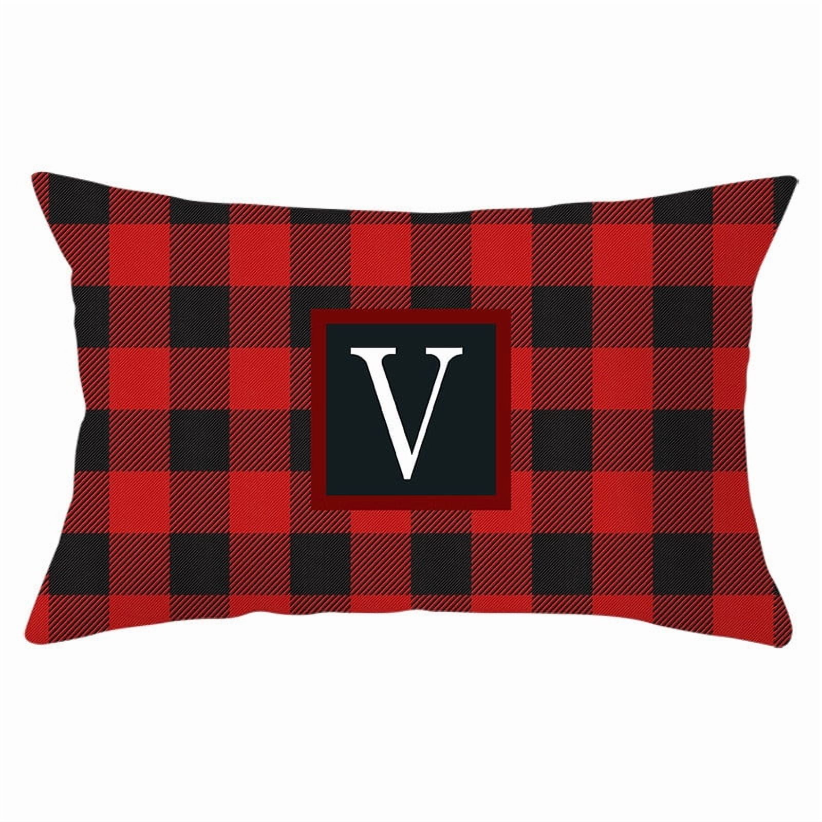 Christmas Pillowcase, Faceless Doll Gnome Print Throw Case, Flax ...