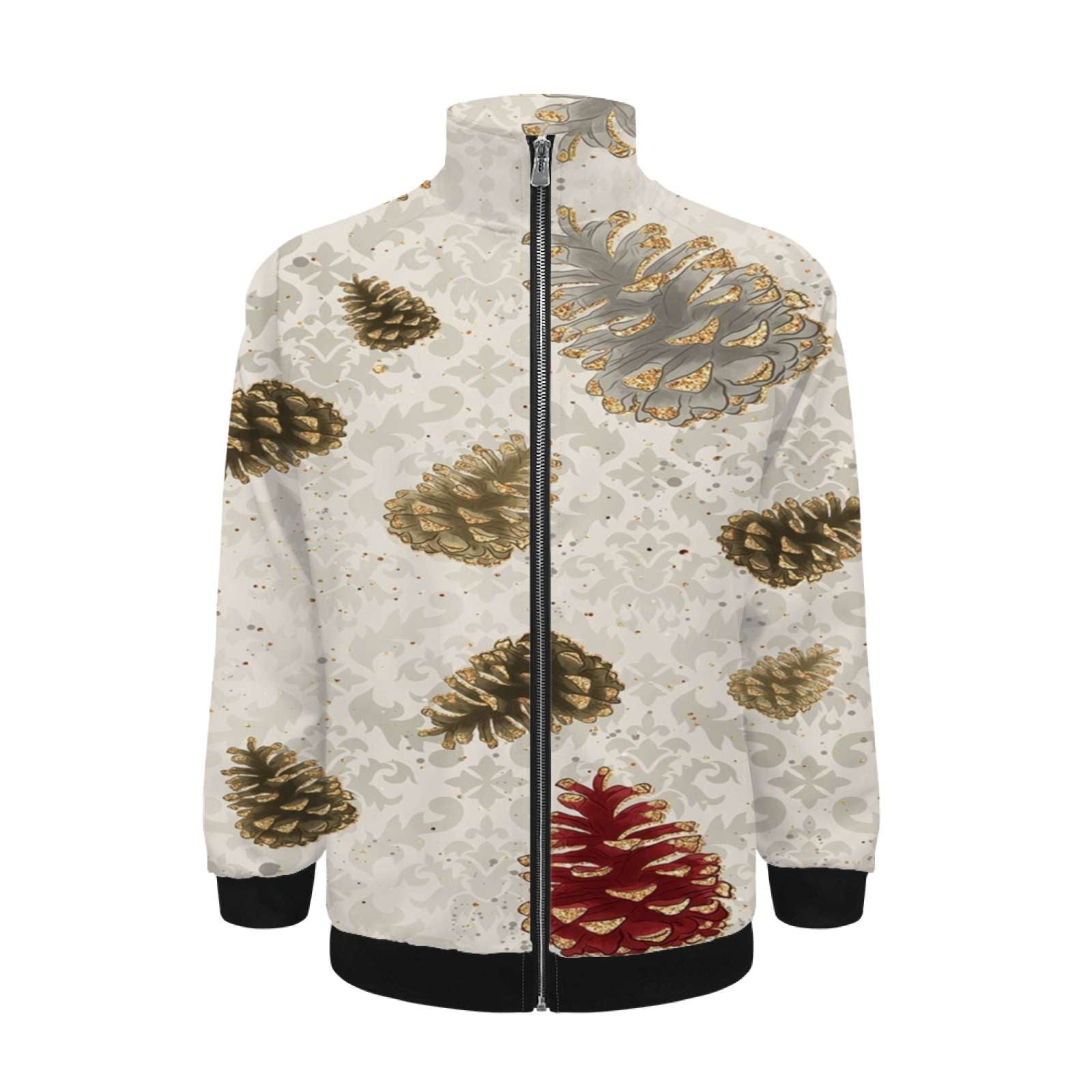 Christmas Pine Cone Jacket Men's Street Cool Long Sleeves Coat ...
