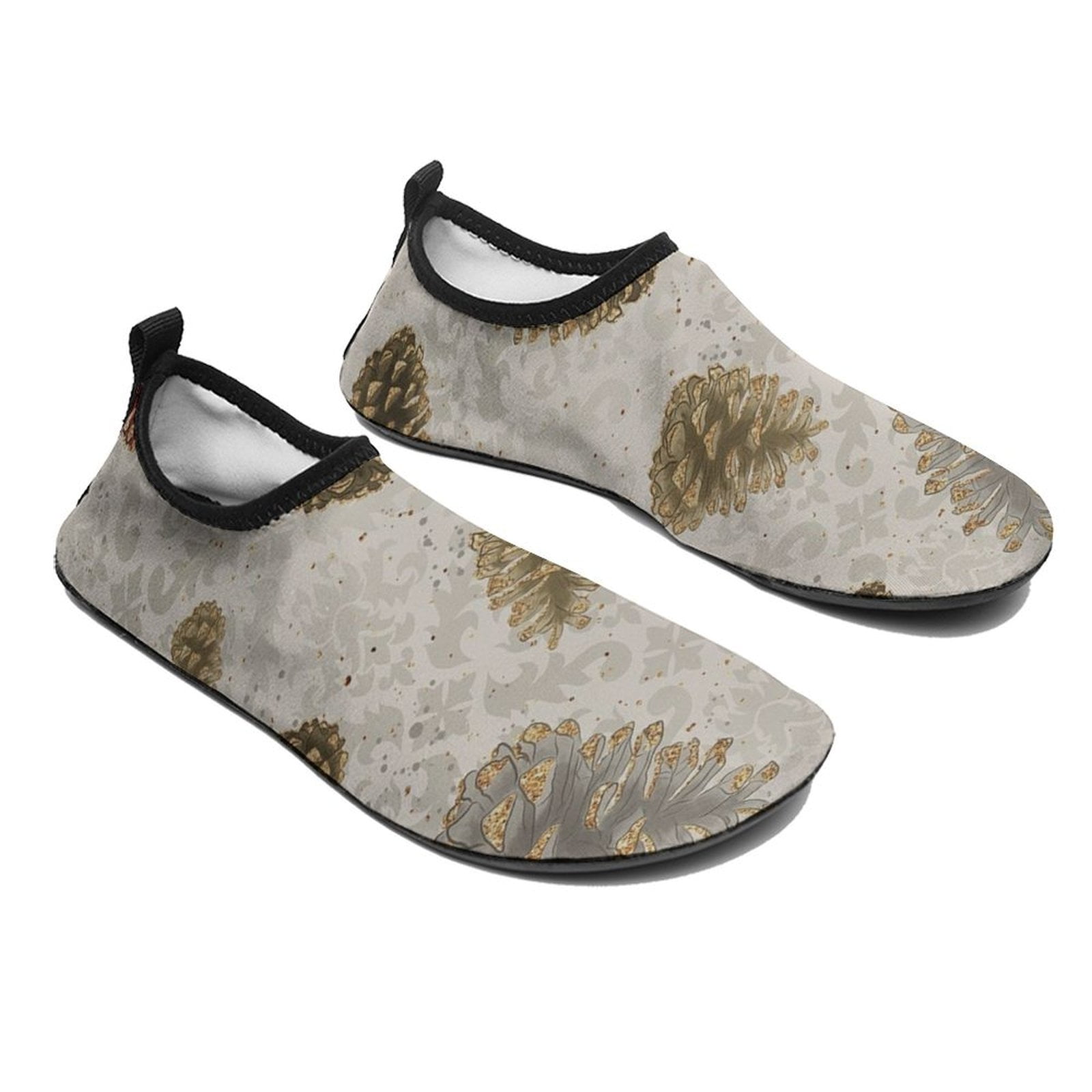 Christmas Pine Cone Water Shoes Beach Slip-on Shoes for Men Women Swim ...