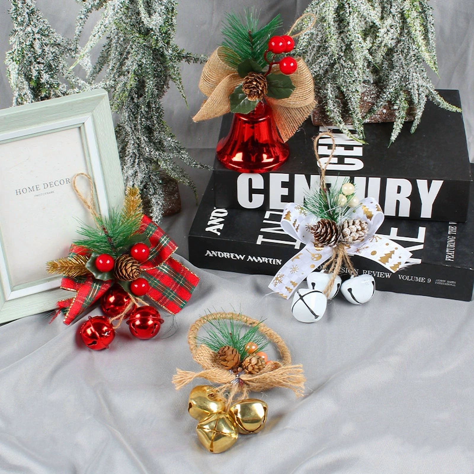 Christmas Pine Cones Bells Pendants, Pine Cones Bells Christmas ...