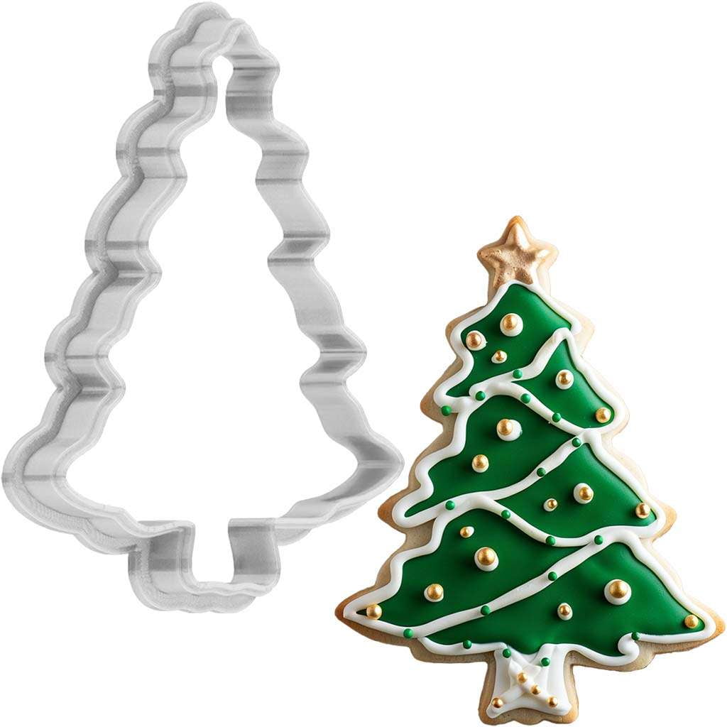 Christmas Pine Tree Cookie Cutter 4 Inch Made in USA by WONDERTORY ...