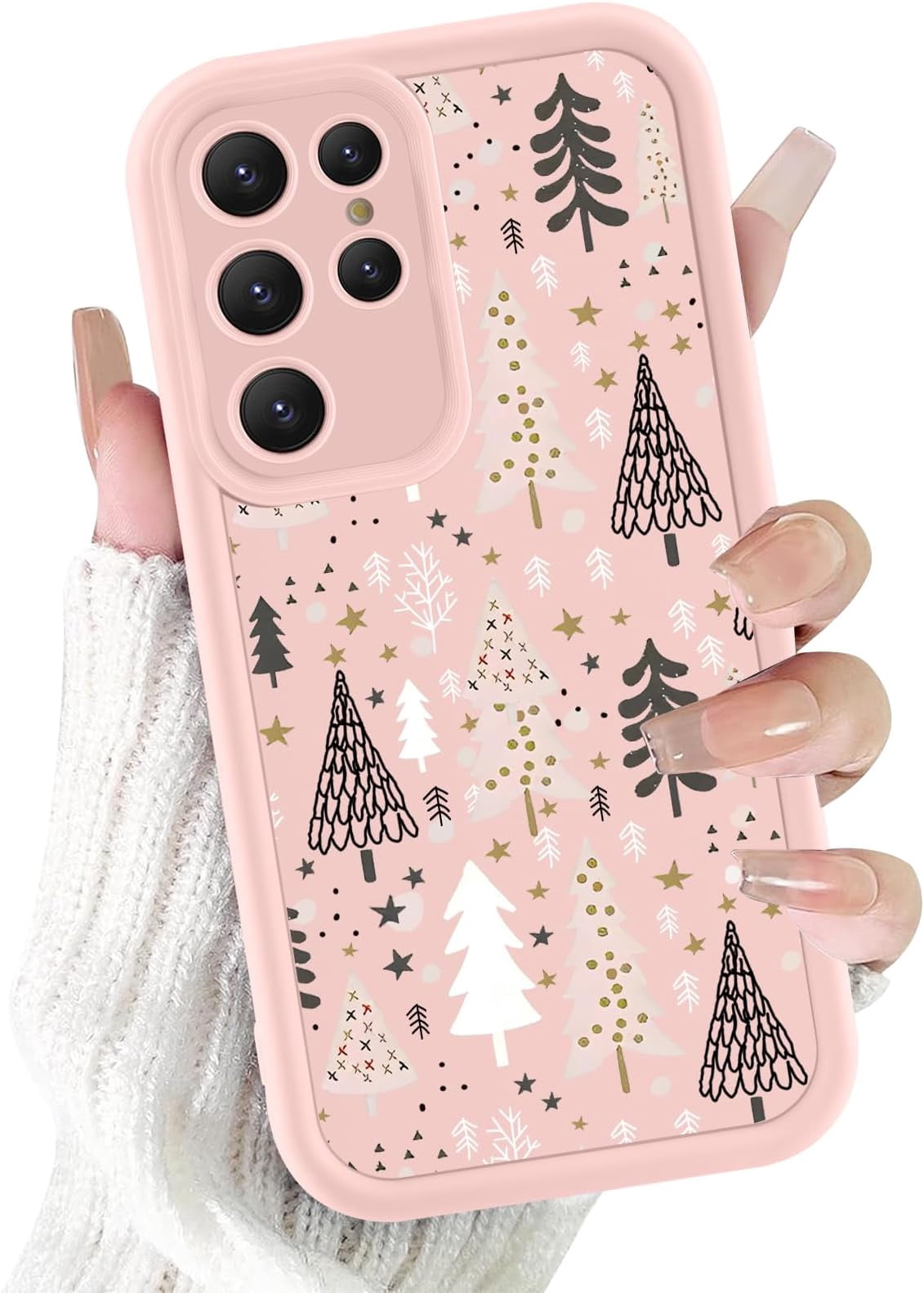Christmas Pink Print Phone Case for Samsung Galaxy A55 5G 6.5", with ...