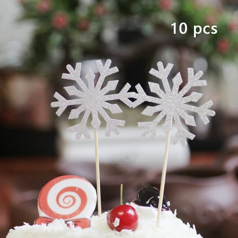 Christmas Pink Snowflake Disposable Cutlery Plates Cups Napkins Child ...