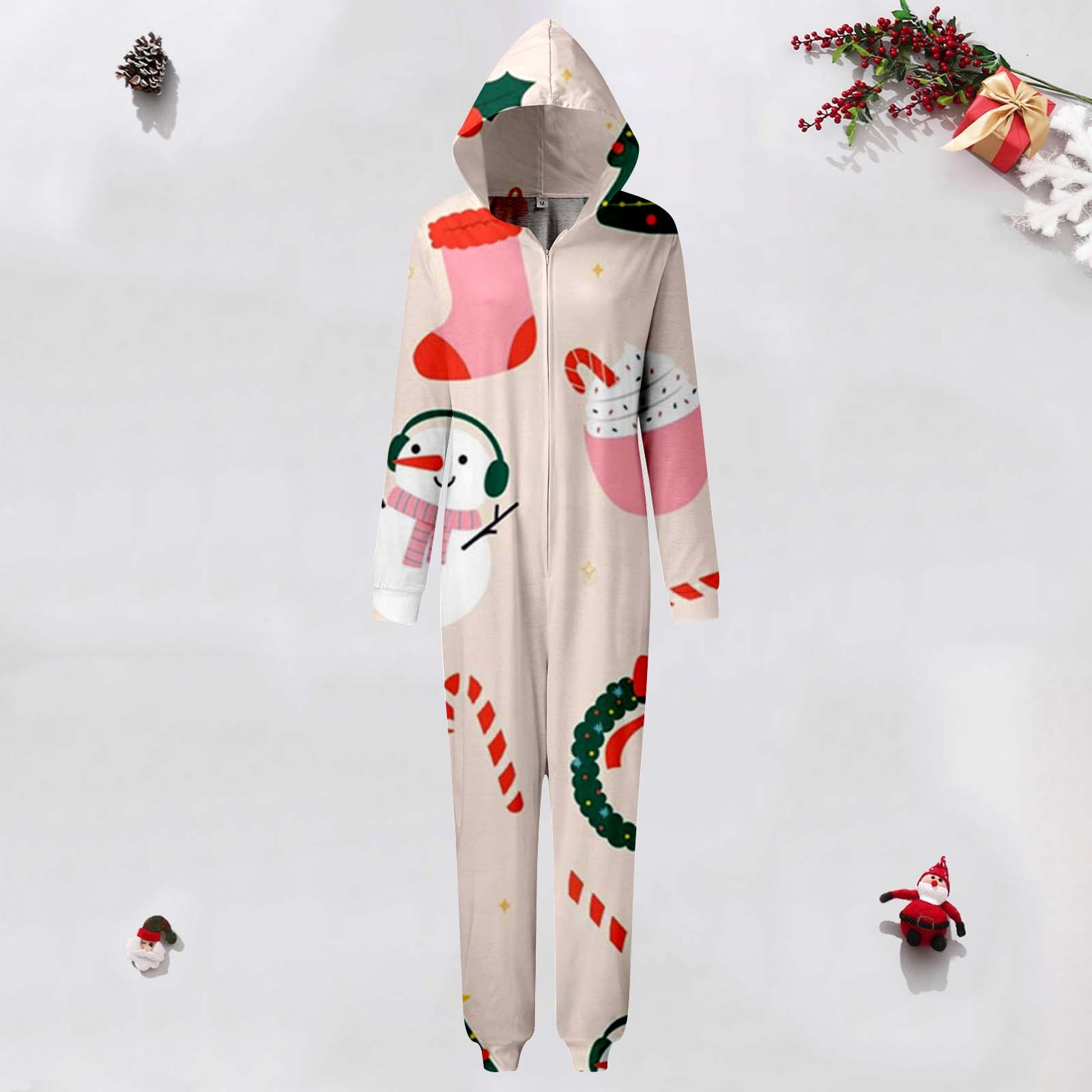 Christmas Pjs for Family Lazy One Pajamas Womens Long Sleeve Romper ...