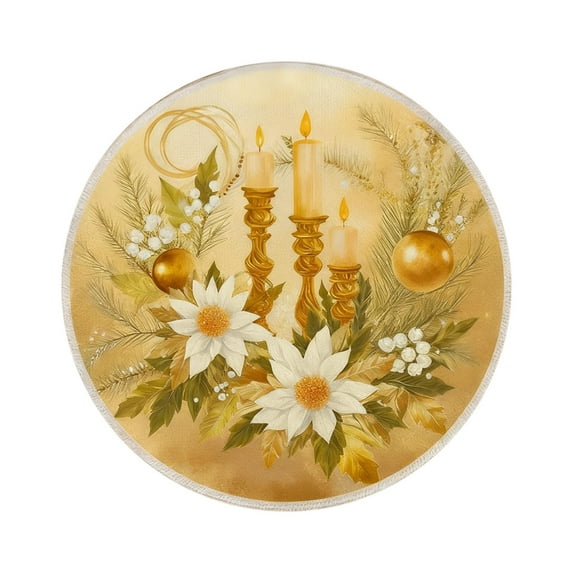 Christmas Placemat Heat Resistant Table Mat for Holiday Party Kitchen ...