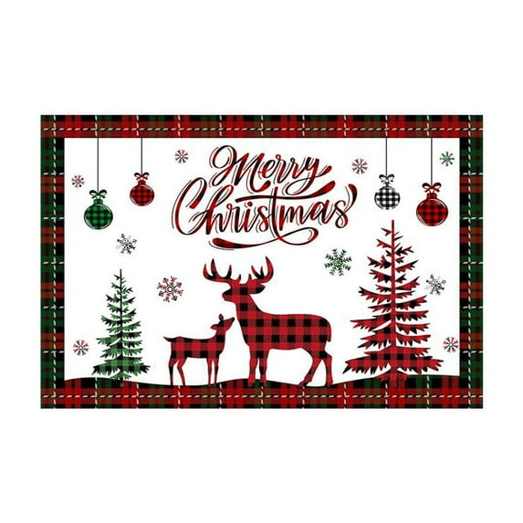 Christmas Placemats Cartoon Party Insulation Dining Table Christmas ...