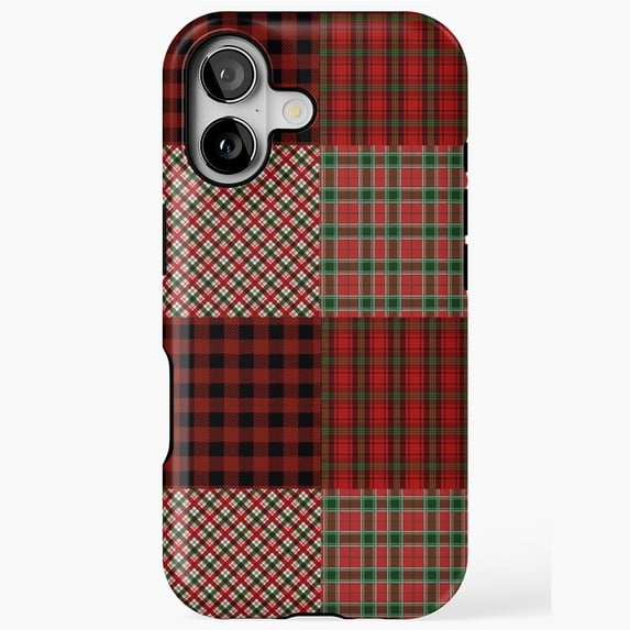 Christmas Plaid Gift and Home Decor Holiday Pattern Case for iPhone 17 ...