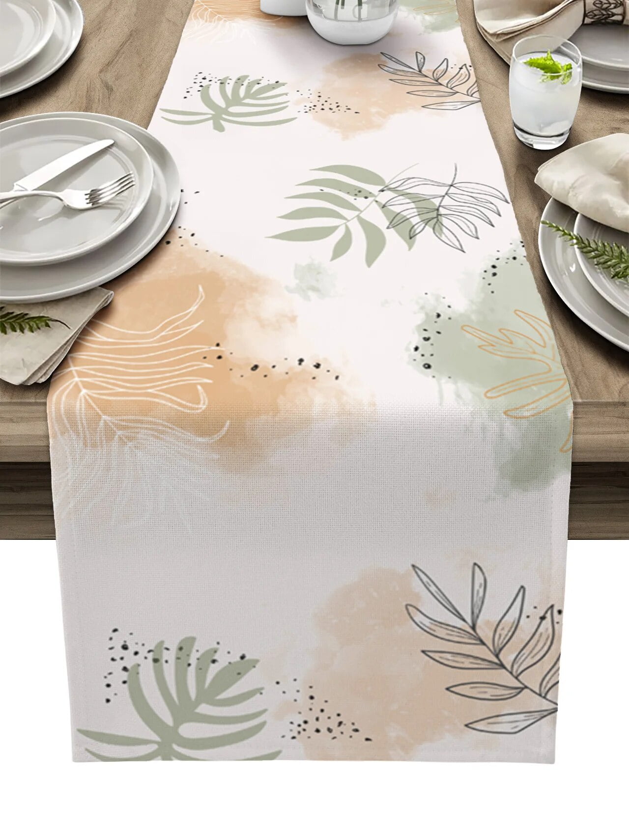 Christmas Plaid Snowman Table Runners for Wedding Party Placemat Dining ...