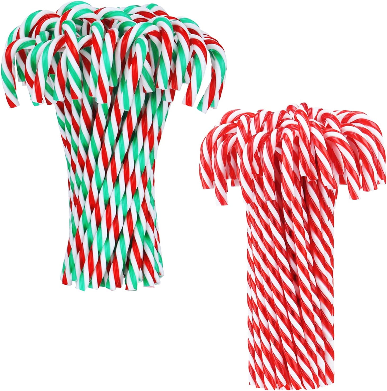 Christmas Plastic Candy Cane Christmas Twisted Candy Cane Xmas Tree ...