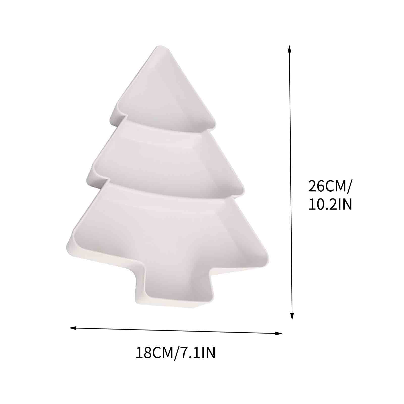 Christmas Plastic Serving Tray Platter,Christmas Tree Trunk Fruit Plate ...