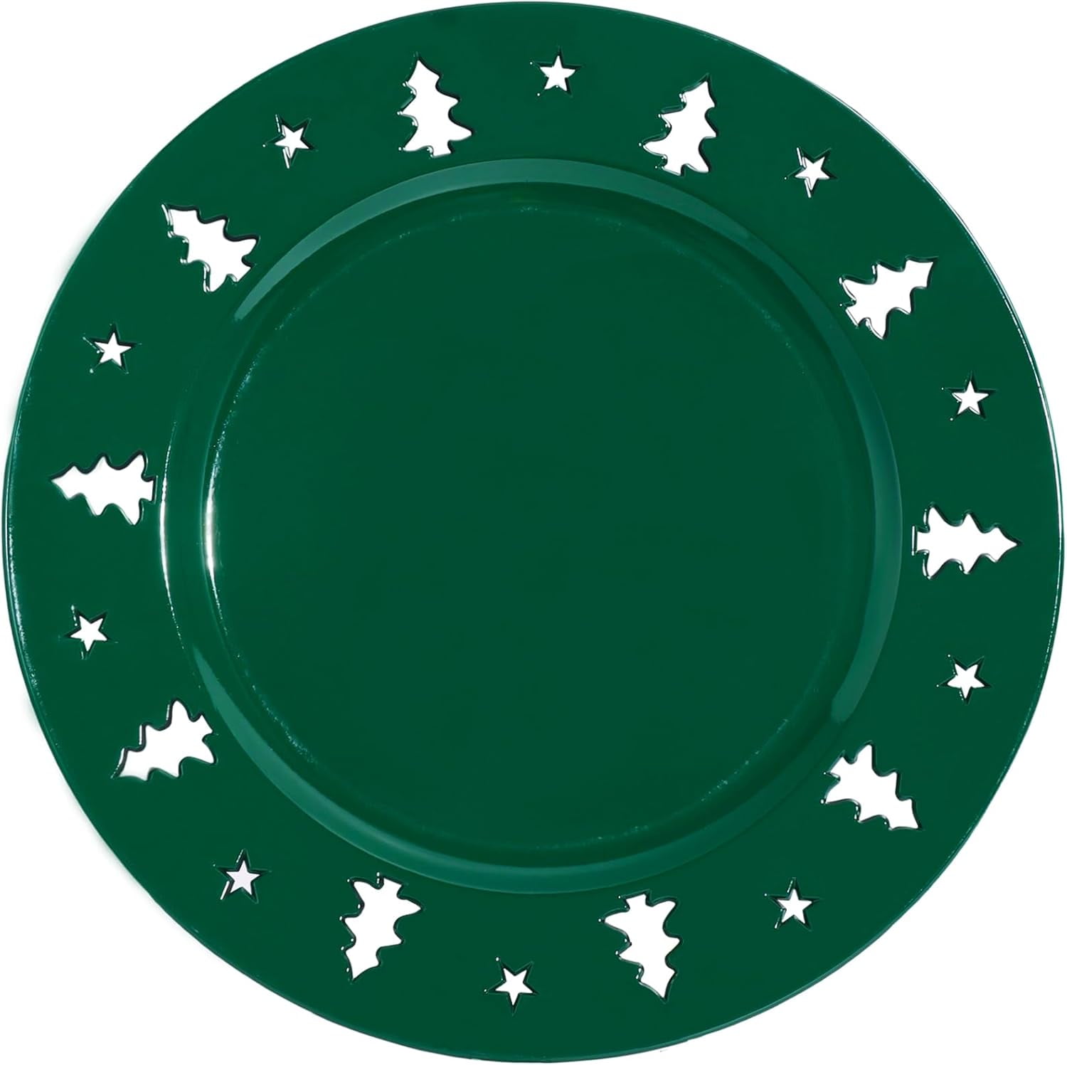 Christmas Plates - 13" Christmas Tree Openwork Holidays Decorations ...