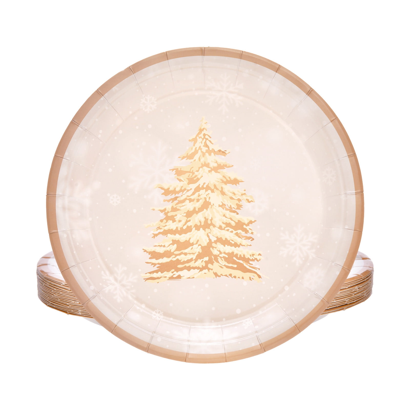Christmas Plates Paper - Heavy Duty Christmas Tree Plates Oval Dinner ...