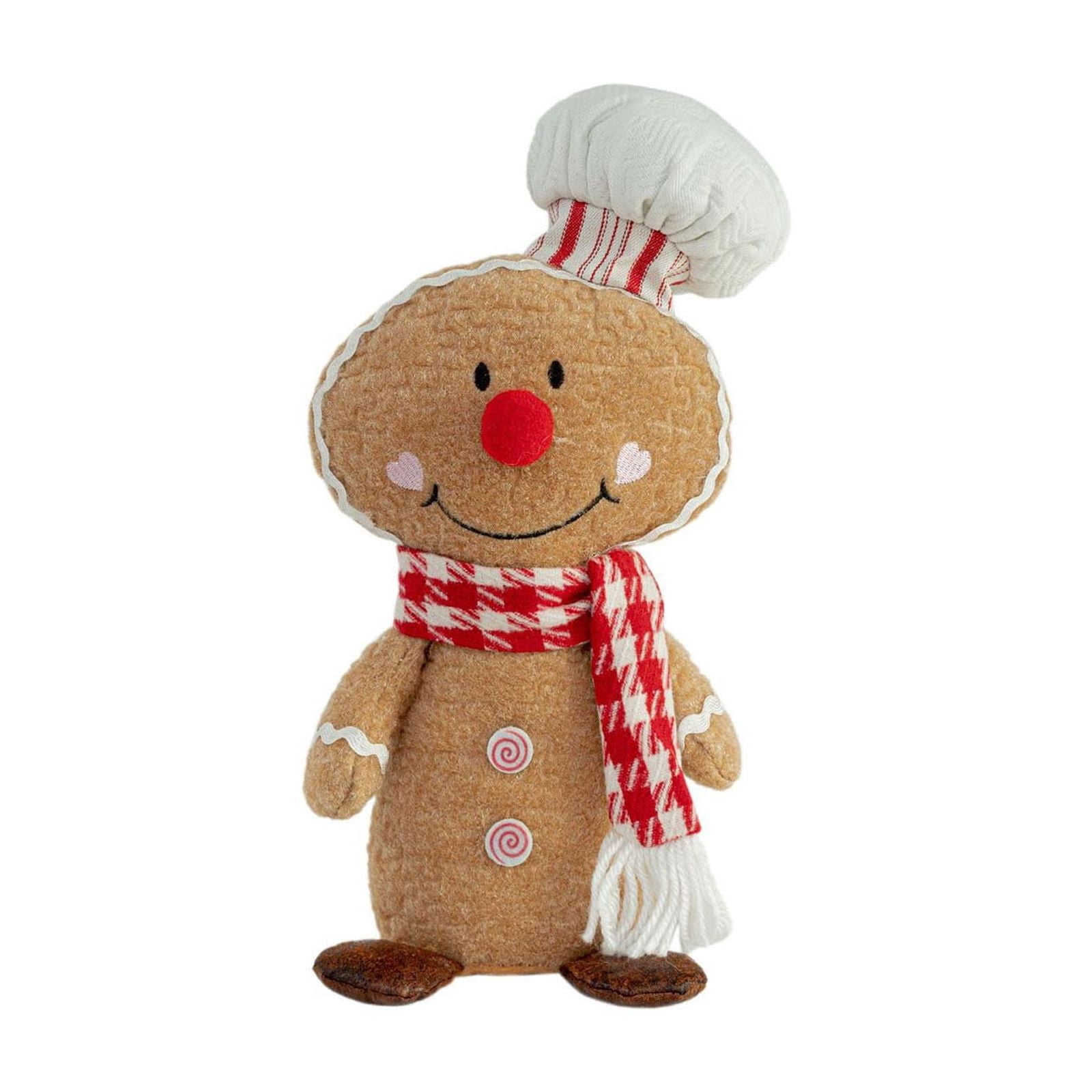Christmas Plush 11Inch Gingerbread Man Figures with Hat Standing Plush ...