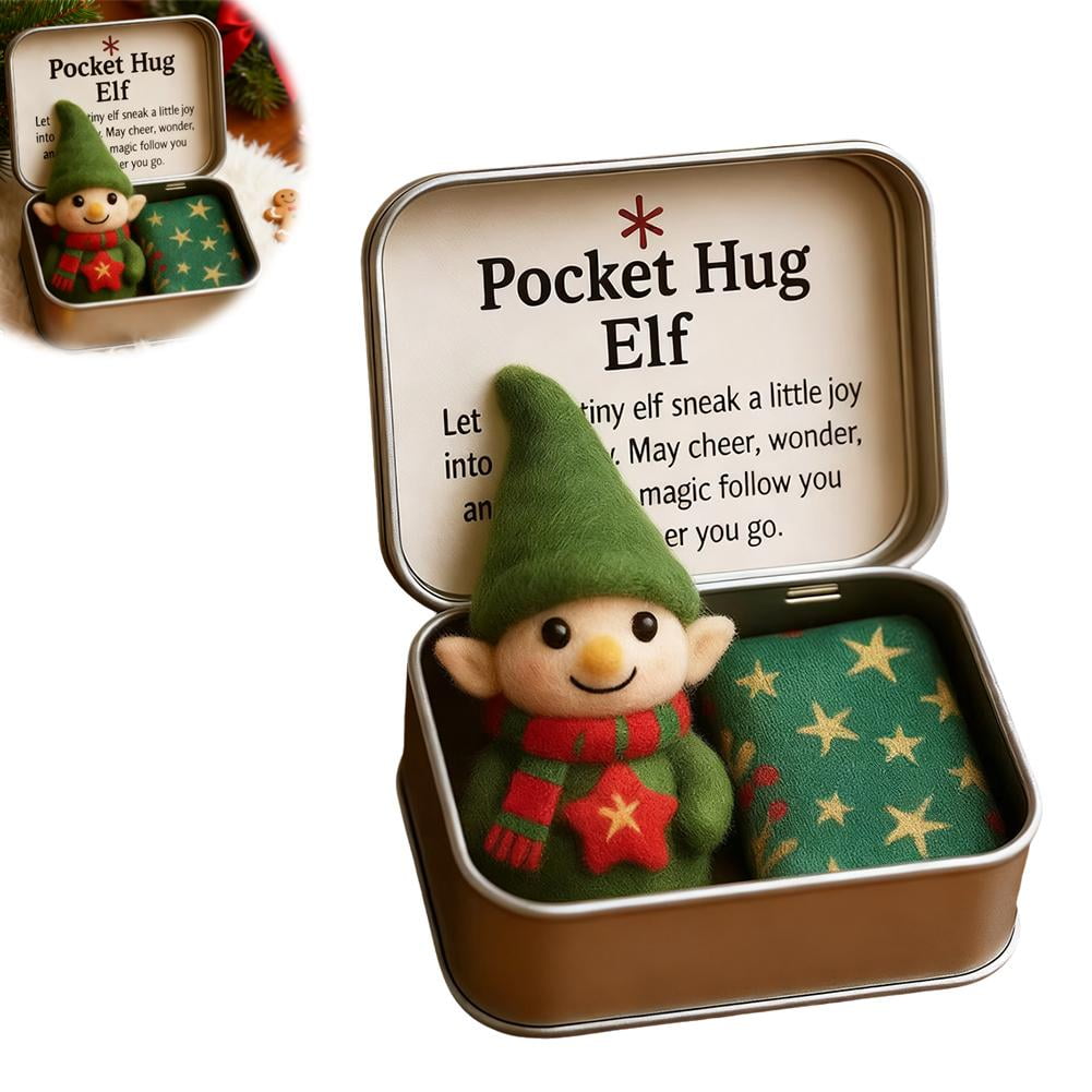 Christmas Pocket Hug Gift, Mini Christmas Santa Snowman Tree Plush in ...