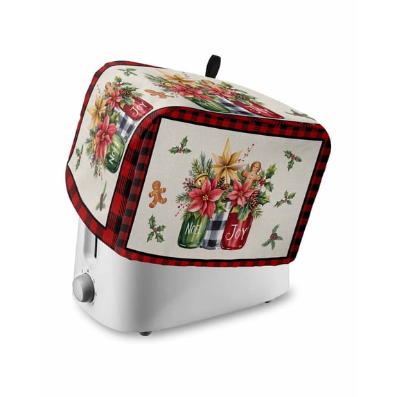 Christmas Poinsettia Small Toaster Cover 2 Slice, Kitchen Appliance ...