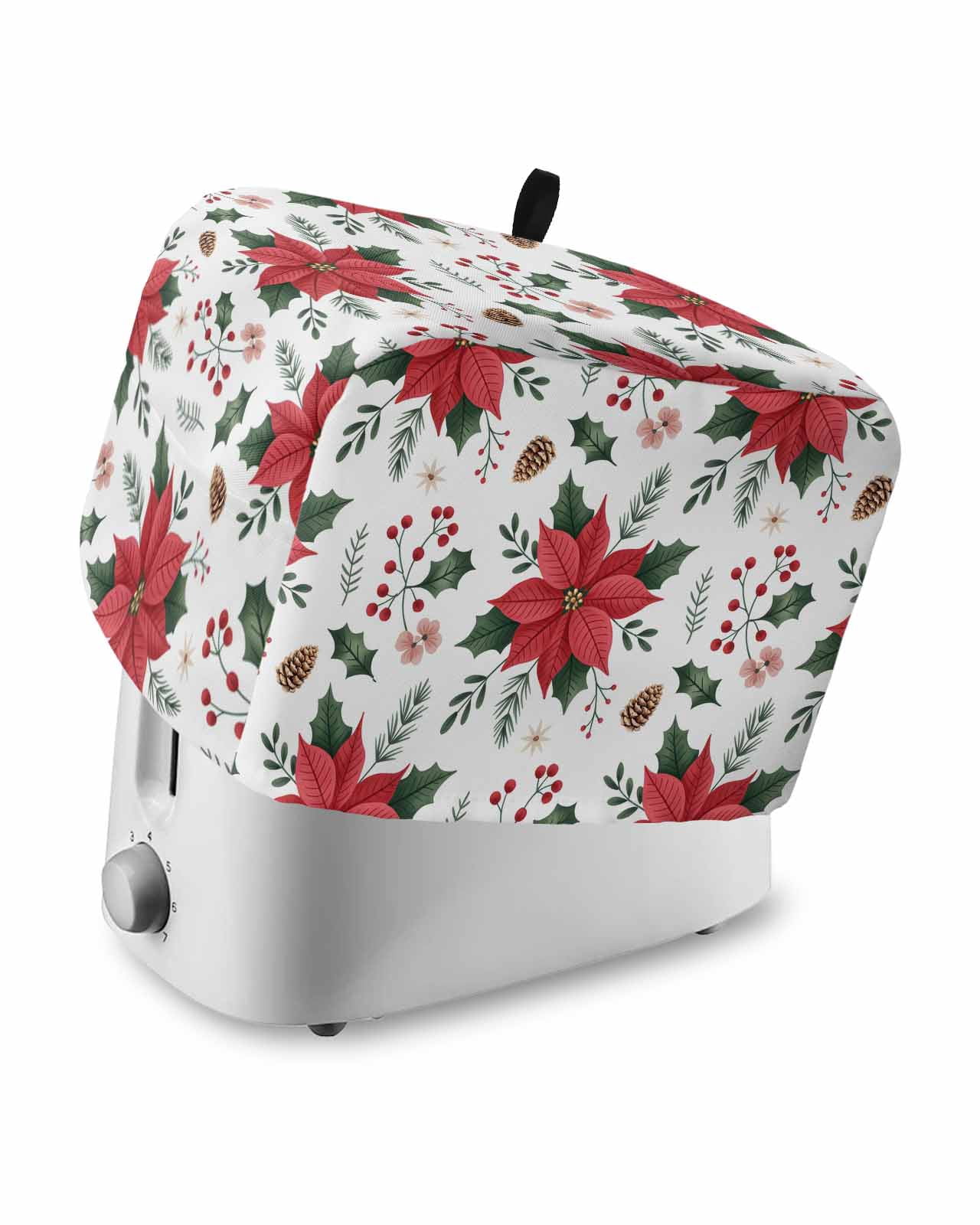Christmas Poinsettia Toaster Cover 4 Slice, Large Kitchen Appliance ...