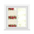 Christmas Poinsettia Window Privacy Film Stained Glass Window Film ...