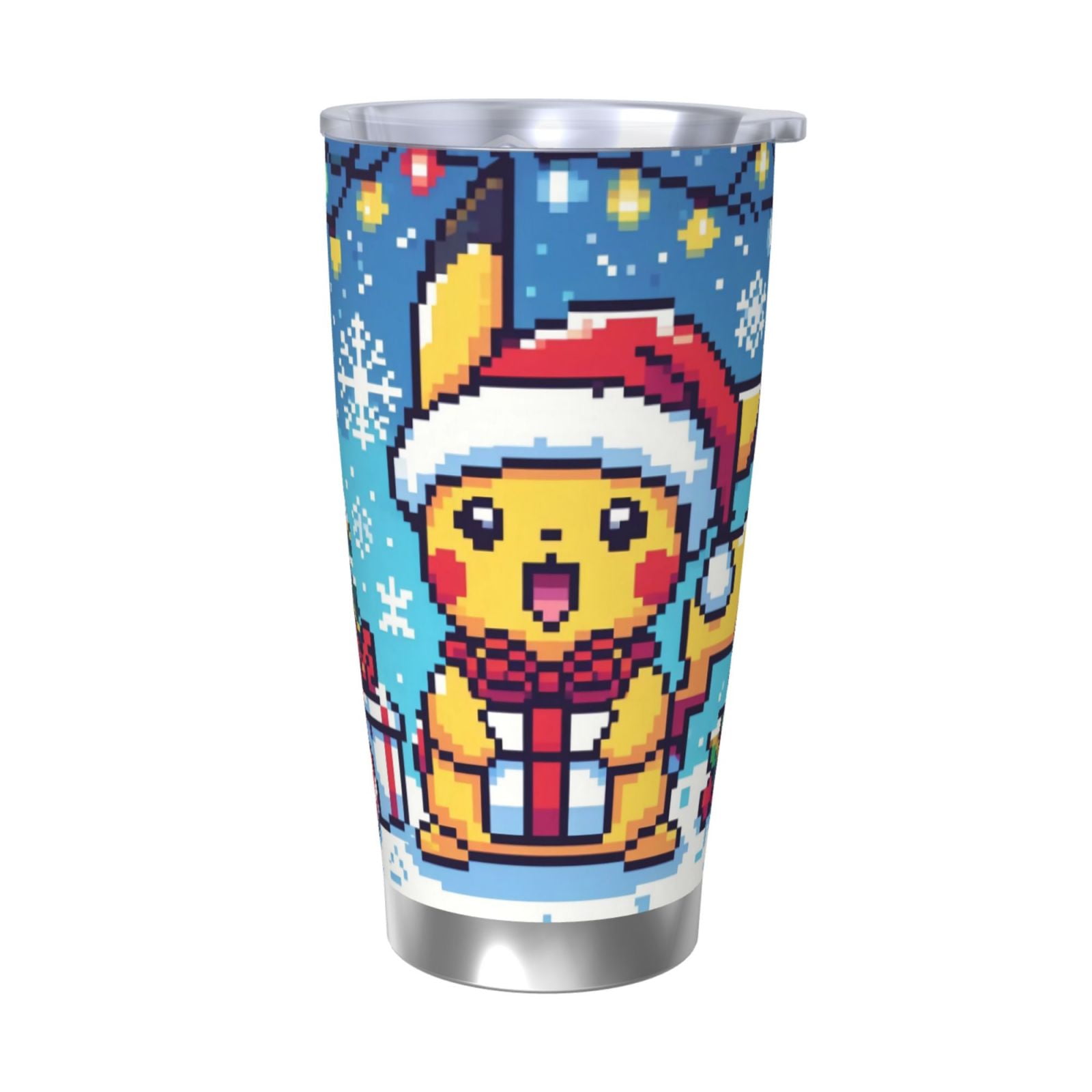 Christmas Pokémon -Pikachu Water Bottle,Coffee Cups,20oz Stainless ...