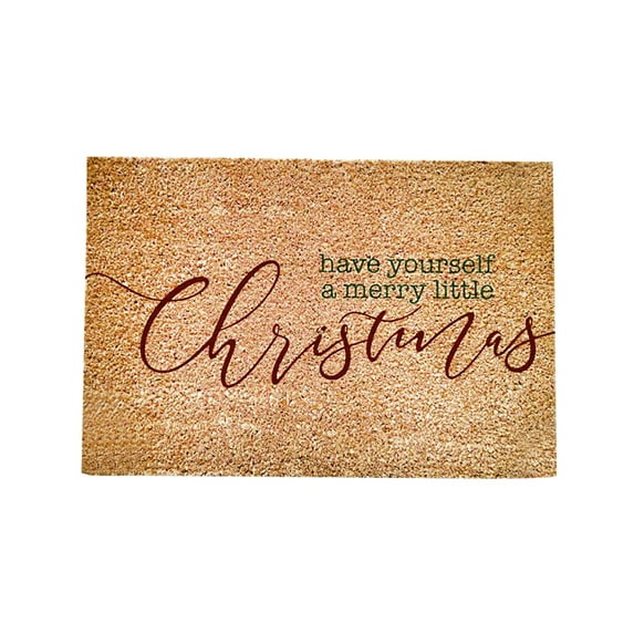 Christmas Polyester Doormat, Polyester Holiday Welcome Mat Indoor ...