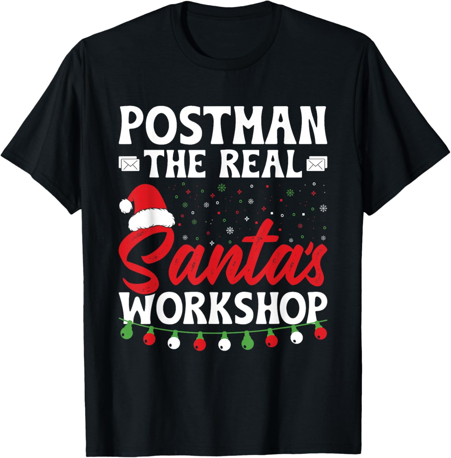 Christmas Postal Worker Postman Post Office Mail Carrier T-Shirt ...