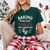 Christmas Pregnancy Announcement Tee Baking More Than Cookies This ...