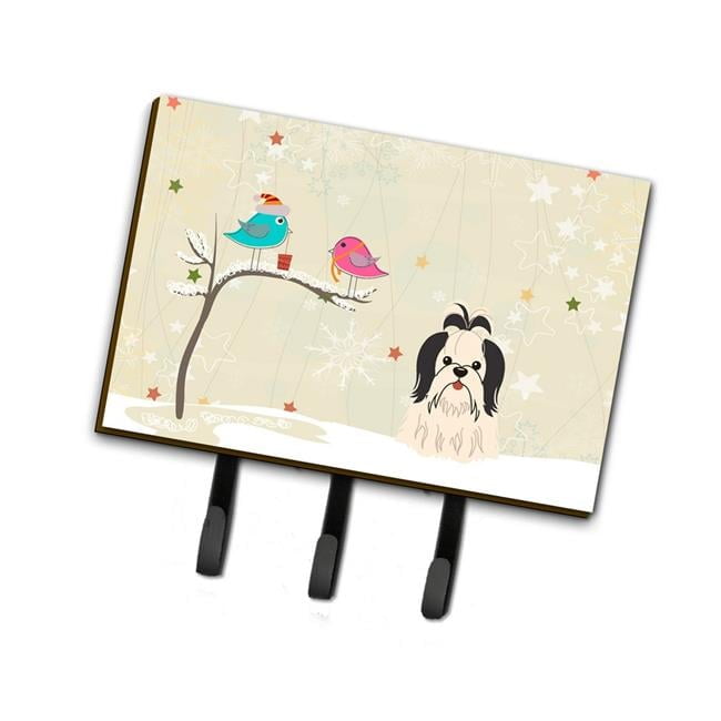 Christmas Presents Between Friends Shih Tzu Black & White Leash or Key ...