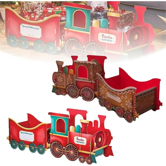 Christmas Presents Trains, Cardboard Christmas Presents Train, Santa ...