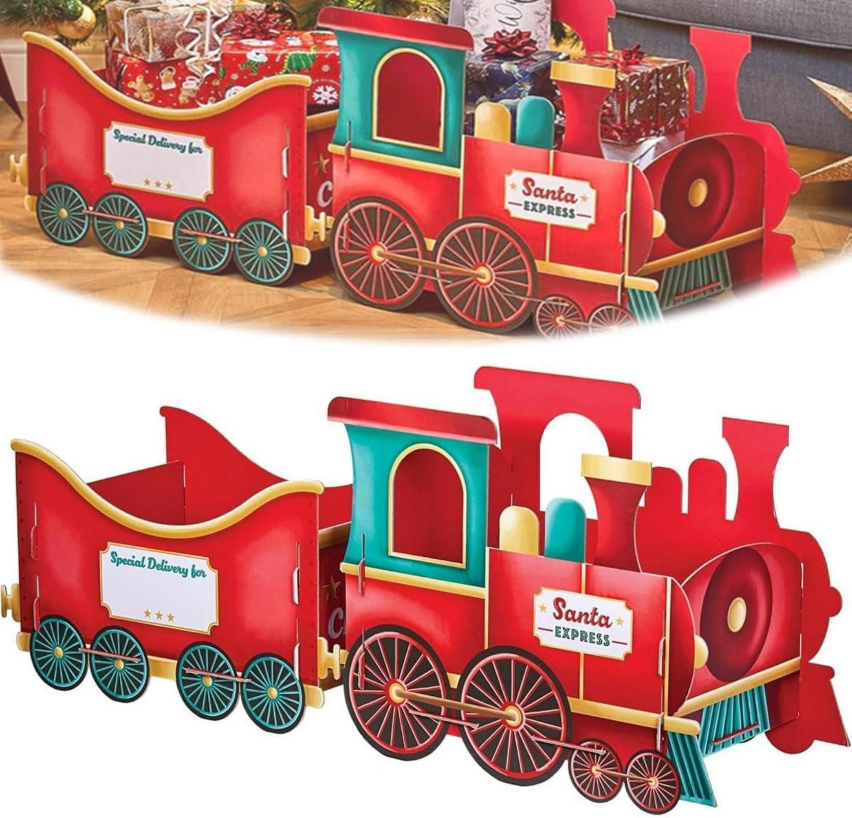 Christmas Presents Trains, Christmas Train Gift Box with Spacious Gift ...