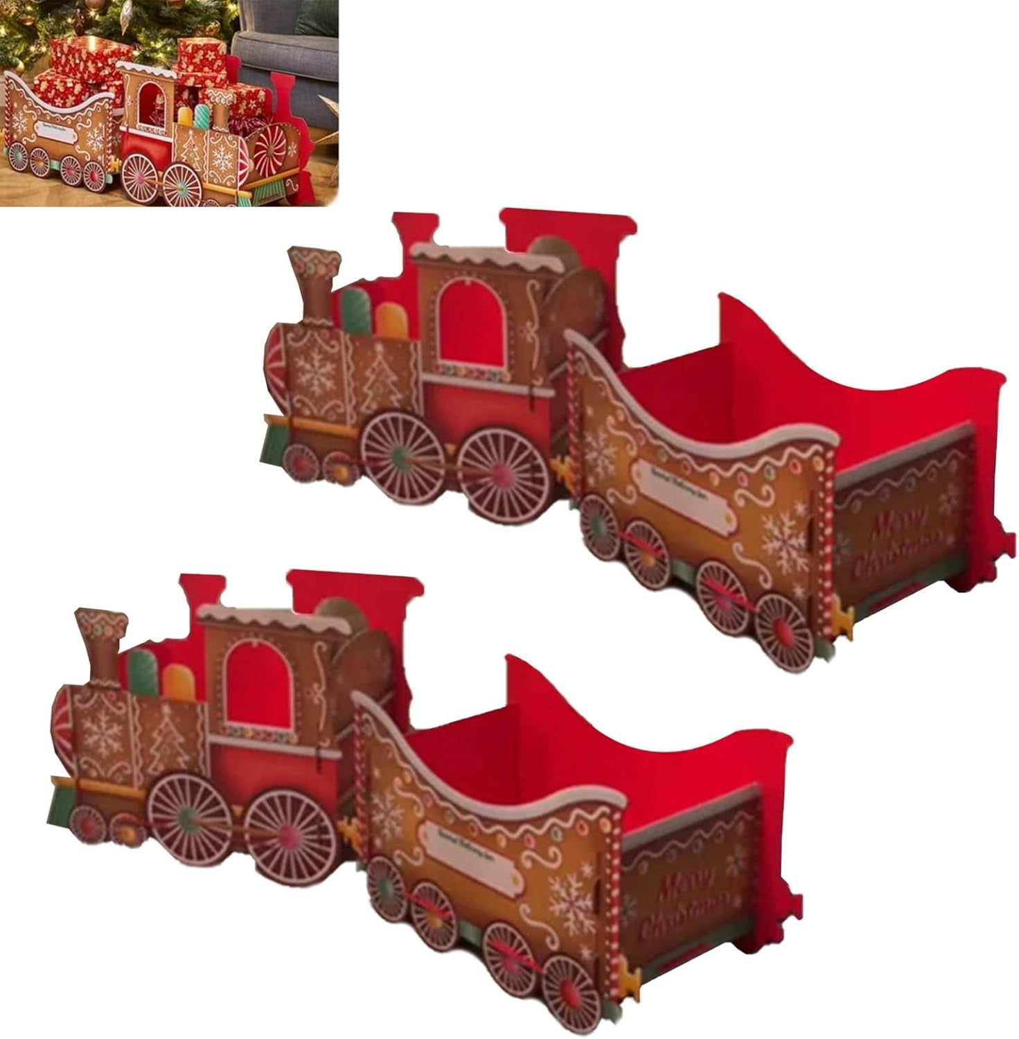 Christmas Presents Trains Gift Train Set, Holiday Cheer Delivery Xmas ...