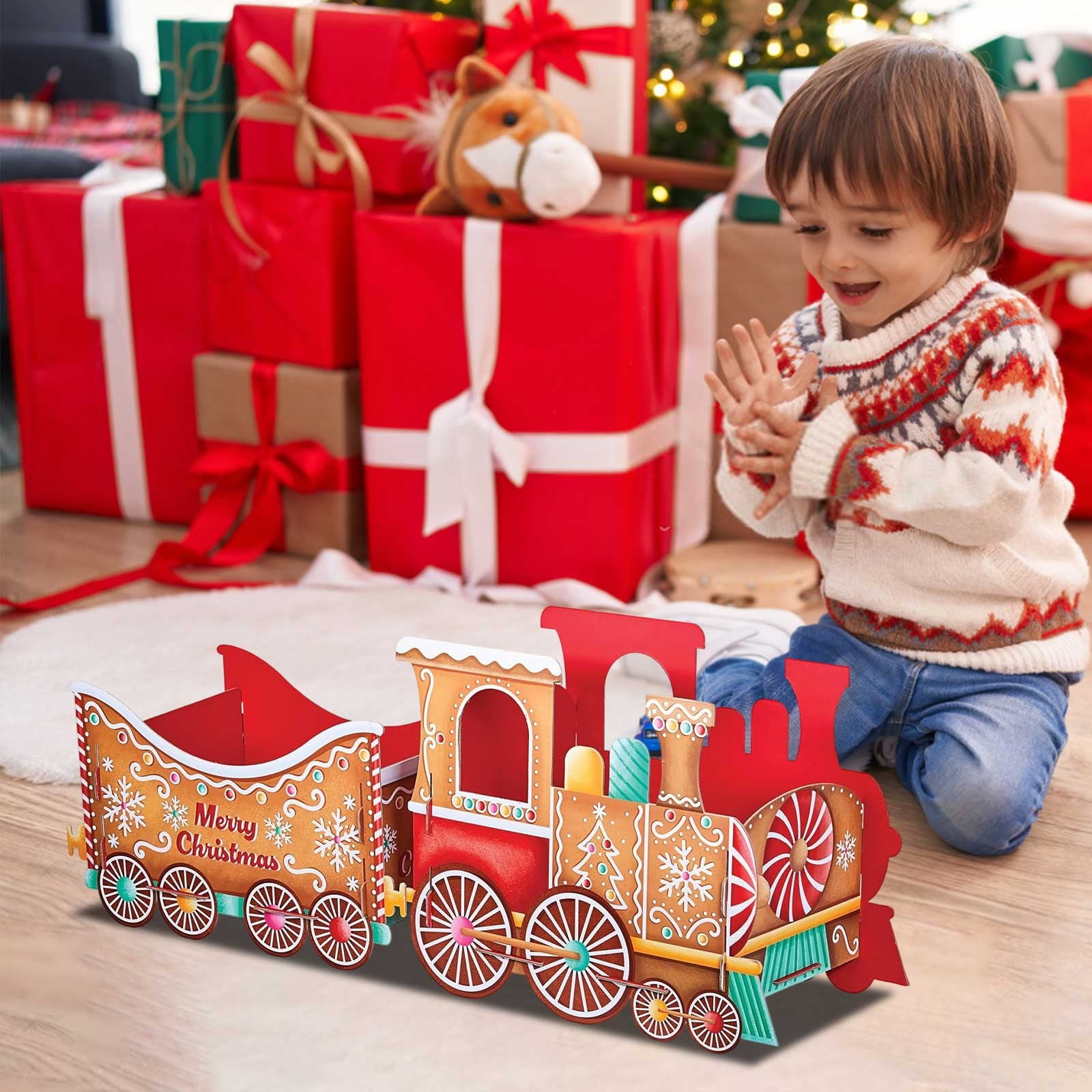 Christmas Presents Trains, Santa's Gift Train, Deliver Holiday Cheer in ...