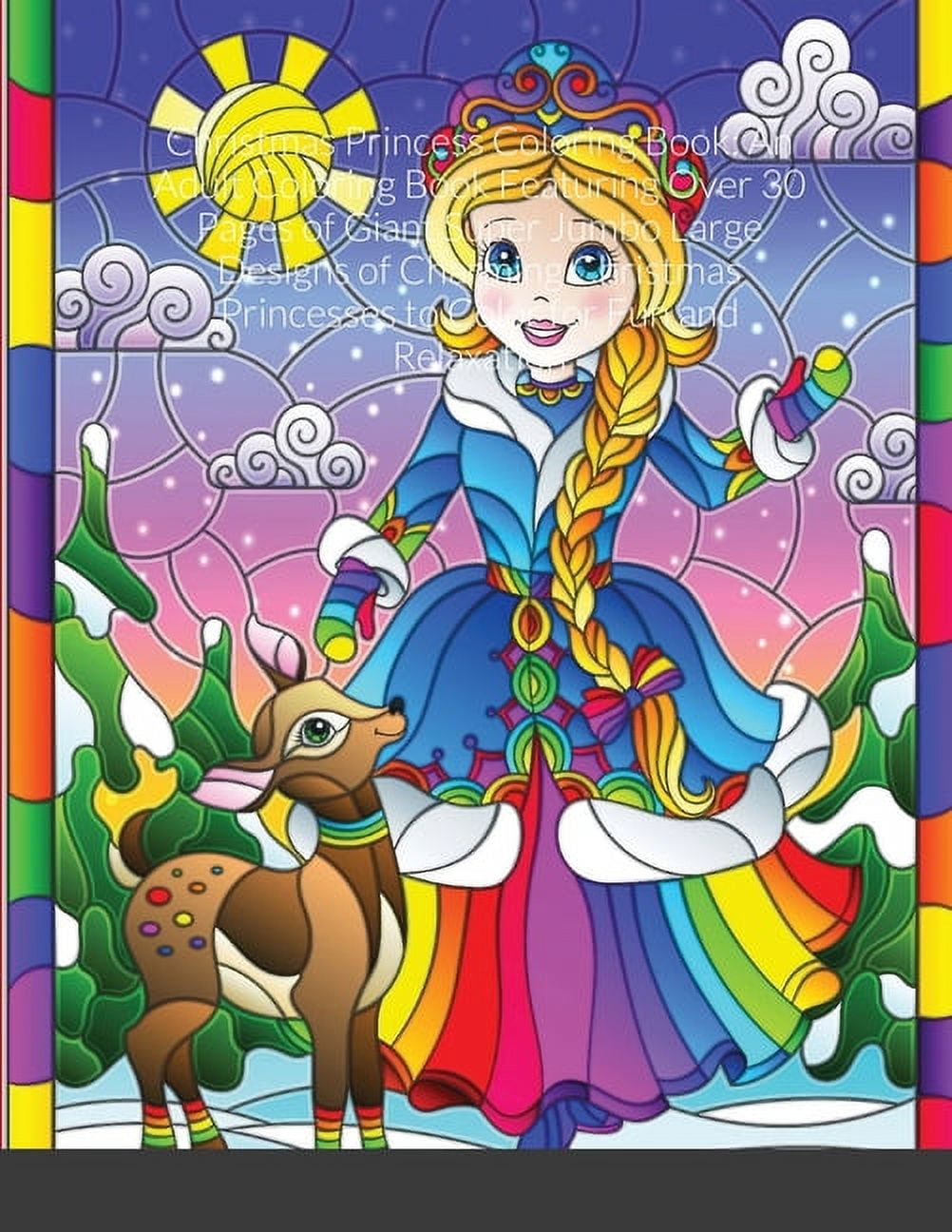 Christmas Princess Coloring Book: An Adult Coloring Book Featuring Over ...