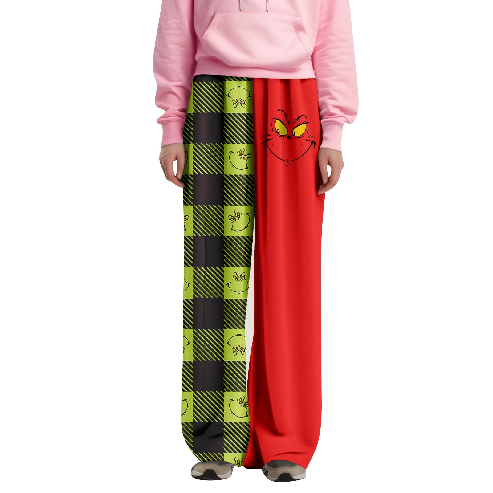 Christmas Print Grinch Stole Pants for Girls Relaxed Fit Grinch Costume ...