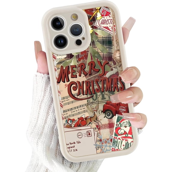 Christmas Print Phone Case for iPhone 13 6.1", with Aesthetics Pattern ...