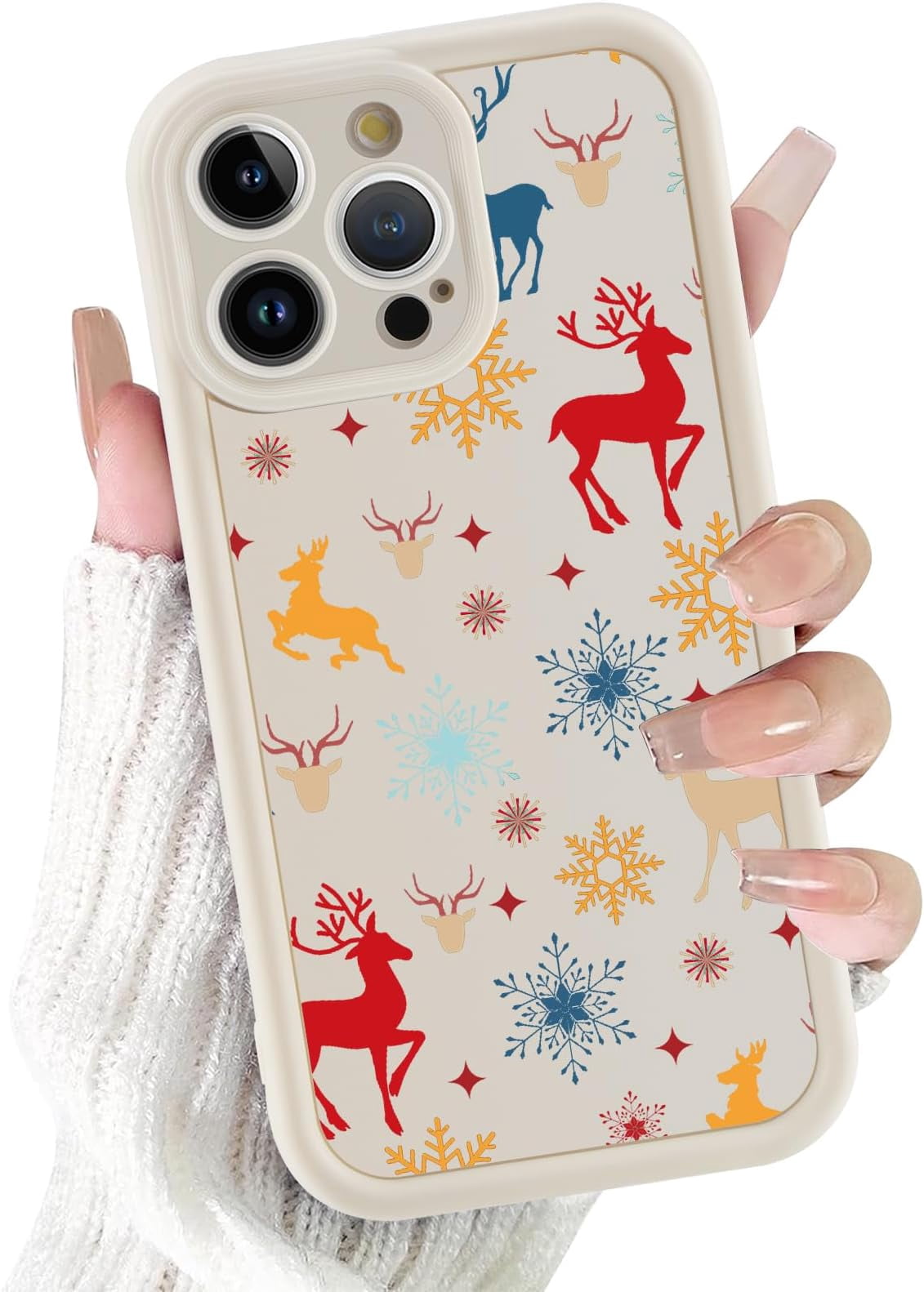Christmas Print Phone Case for iPhone 16 Pro Max 6.9", with Aesthetics ...
