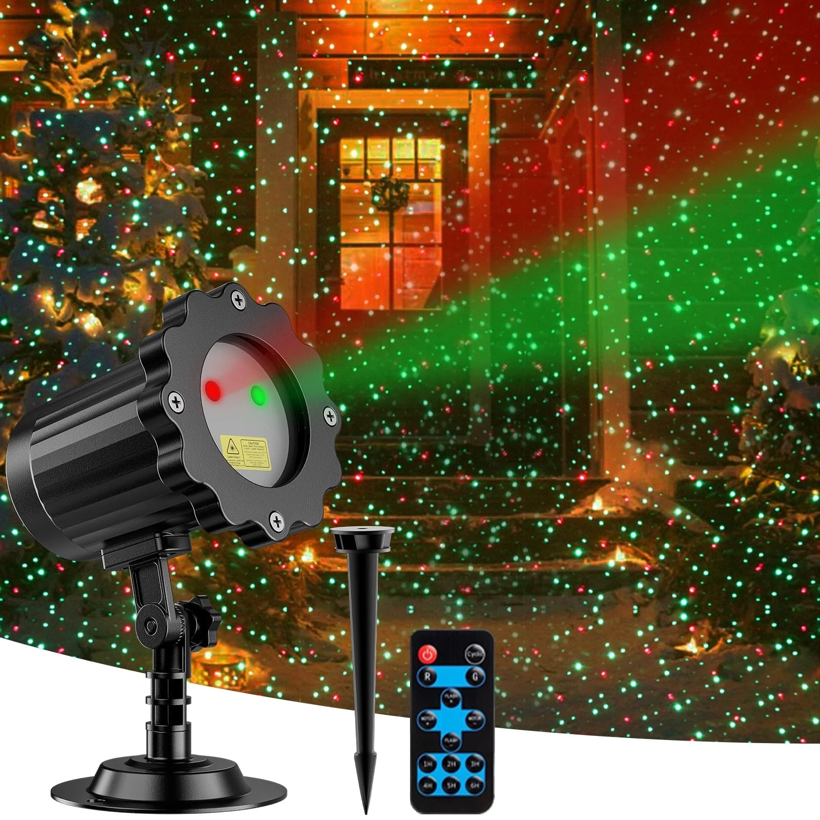 Christmas Projector Lights Outdoor, Waterproof Laser Projection Light ...