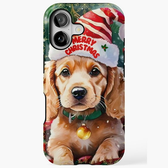 Christmas Puppy Best Friend Case for iPhone 11 12 13 14 15 16 17 Pro ...